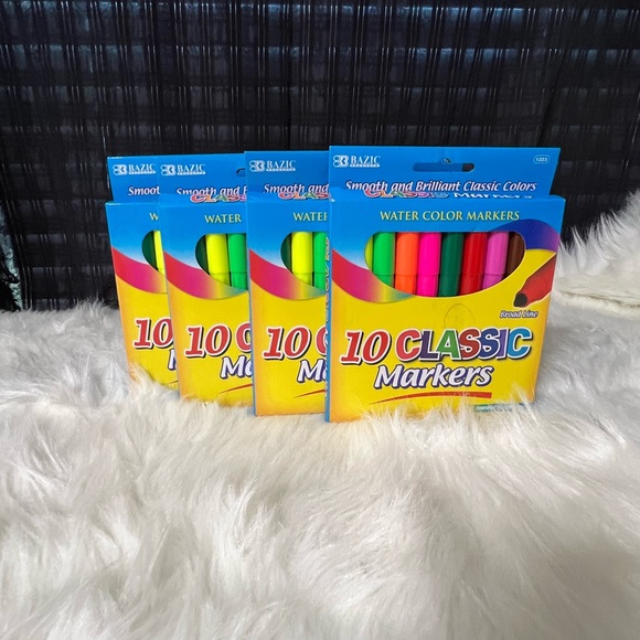 Party Supplies | 4 Packs Of 1 Classic Markers Assorted Colors | Poshmark